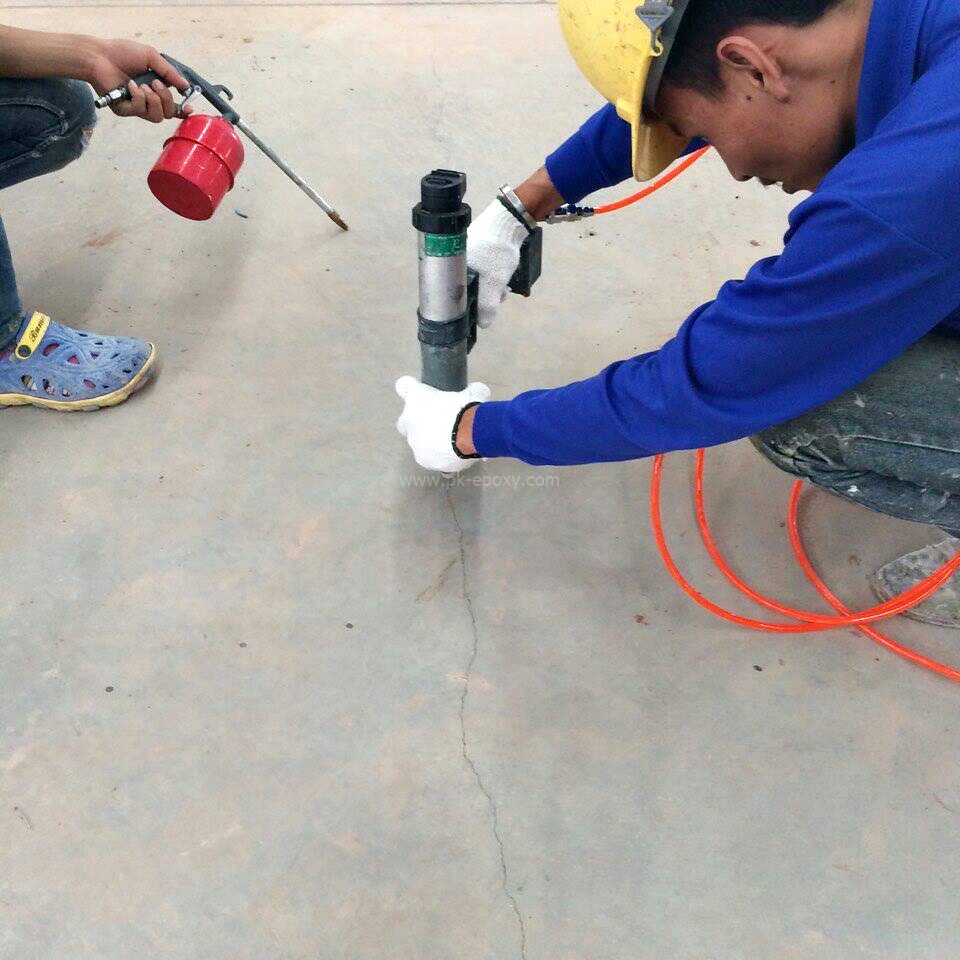 รับซ่อมรอยร้าวคอนกรีต - EPOXY INJECTION รับทำพื้น Epoxy ซ่อมพื้นคอนกรีต